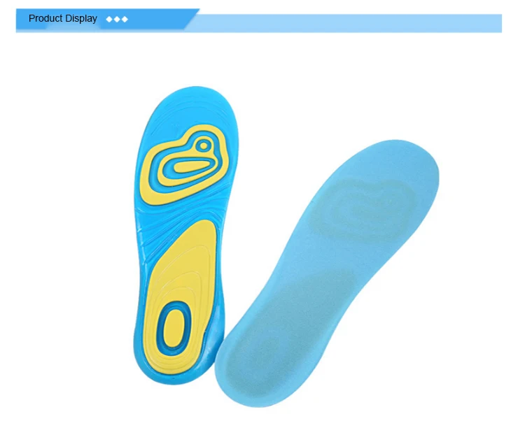Melenlt Custom Active Anti-Shock TPE Sport Running Gel Insole
