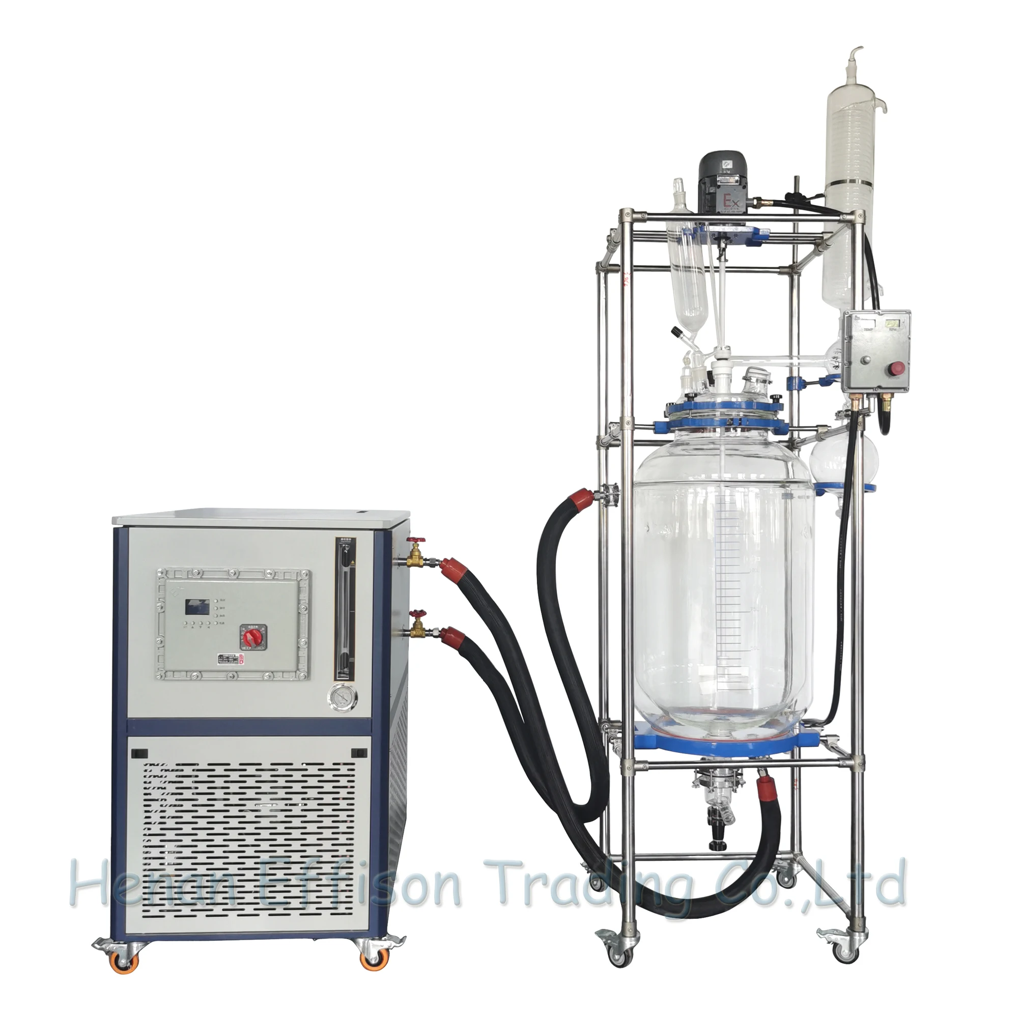 Effison 50L Glass Jacket Reactor Continuous Stirred Tank Reactor Cstr ...