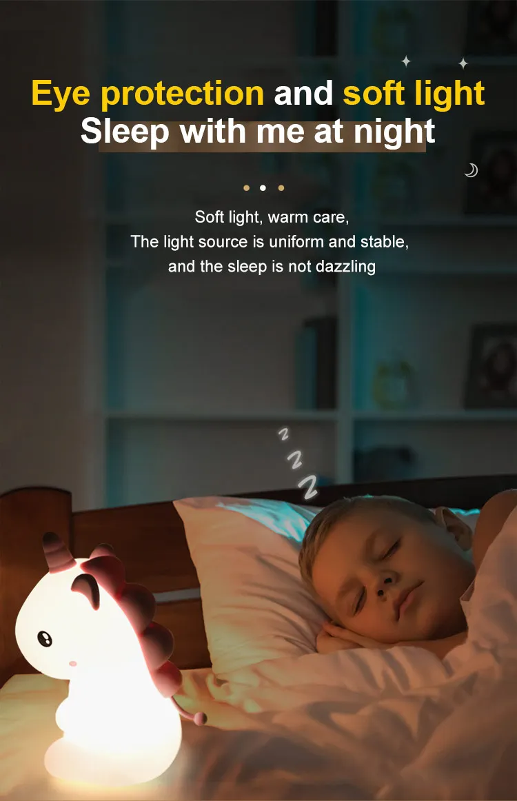 Decorative Small Silicone Cute Lampe De Couleur Baby Soft Usb Silicone ...