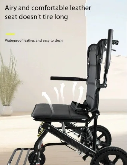 24-Inch Steel Adult Folding Wheelchair Hospital Multifunctional ...