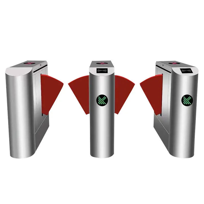 Fingerprint Access Control Flap Barrier Building Counter Entrance Exit ...