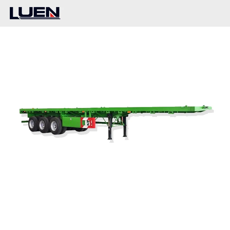 Reliable Performance Steel Semi Truck Trailer Tri-axles 40ft 40t ...
