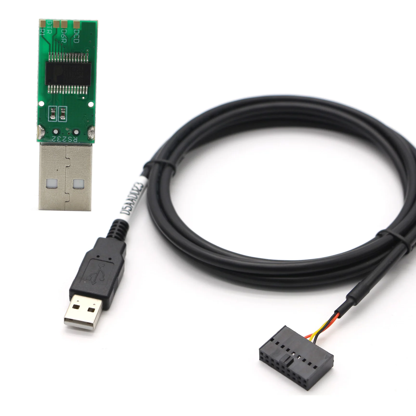 Ftdi Chipset Usb To Serial Ttl 3.3v Uart Level Converter Cable 6 Way ...