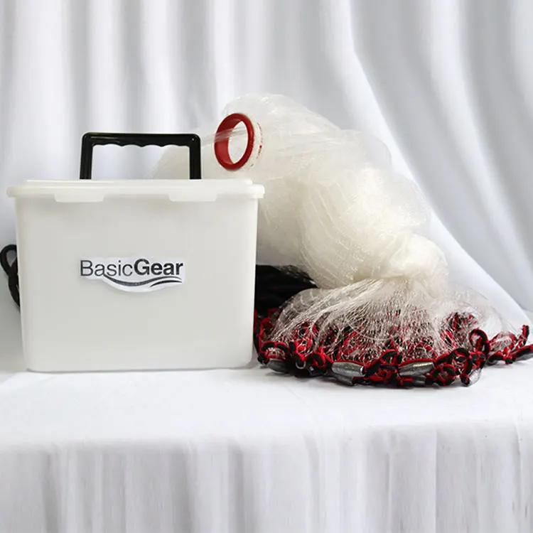 Spread Fully Drawstring Fishing Net Double Selvage Fishing Cast Net For ...