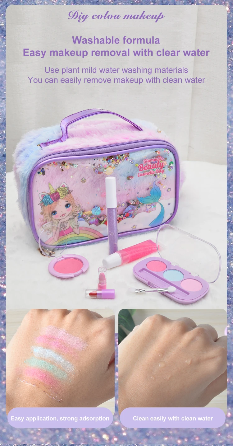 Diy Pretend Play Toy Girls Makeup Toy Kids Makeup Sets For Girls Make ...