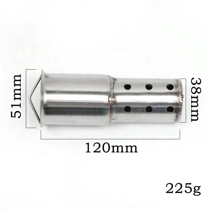 Motorcycle Modified Exhaust Pipe Stainless Steel Extended Catalyst Back ...
