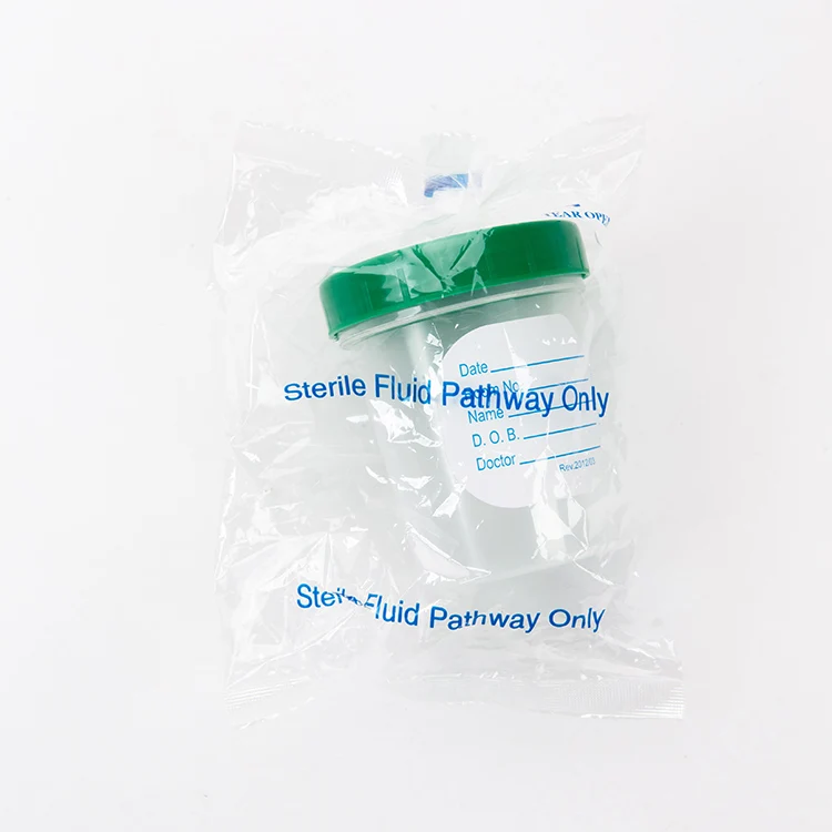 Urine Container Sterile Sample Specimen Cup With Label 15ml-120ml ...