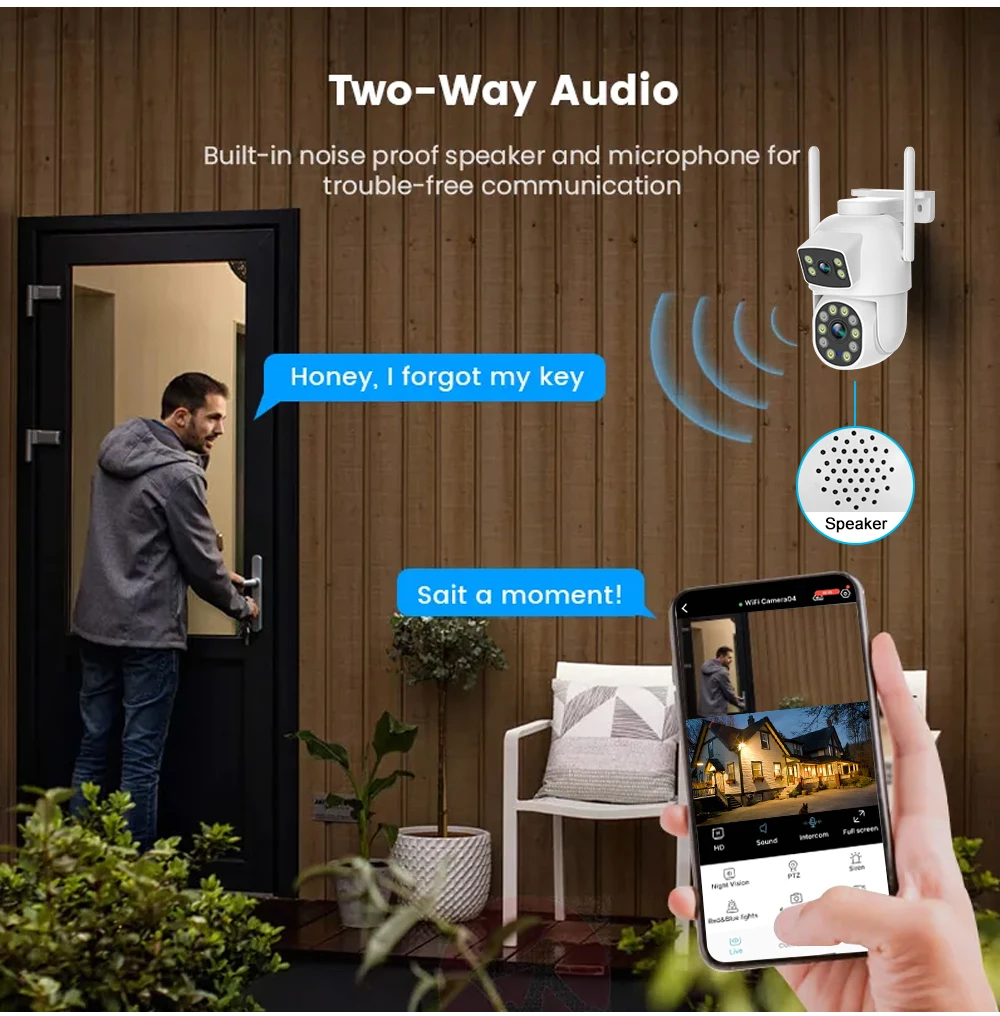 O-KAM Pro 6MP Dual Lens Wireless CCTV Security Cameras