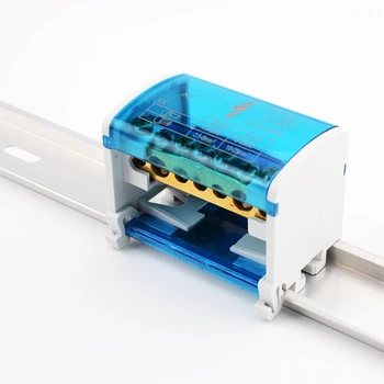Din Rail Screw Type Power Distribution Terminal Block Terminal Strips ...