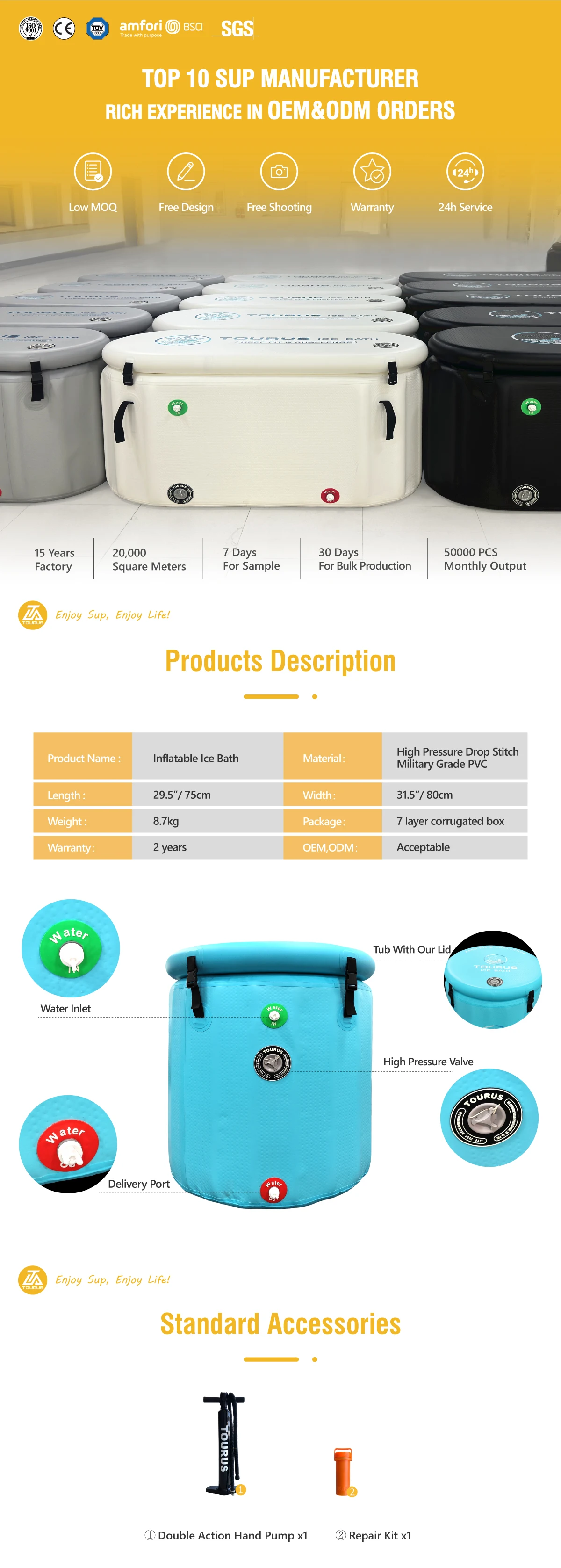 New Product Inflatable Barrel Tube Recovery Tub Tourus Portable Ice ...
