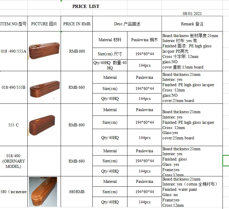 2021 Newest Christian Coffin Casket Made Of Paulownia - Buy Coffin ...