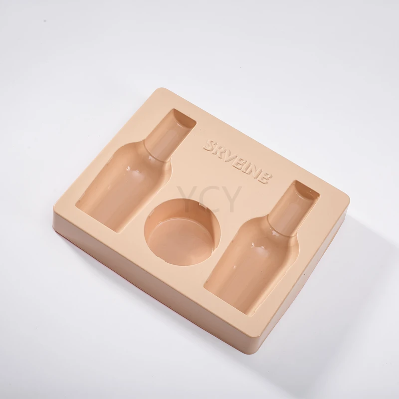 Sliding Inner Essential Oil Flocked Blister Plastic Custom Cosmetic ...