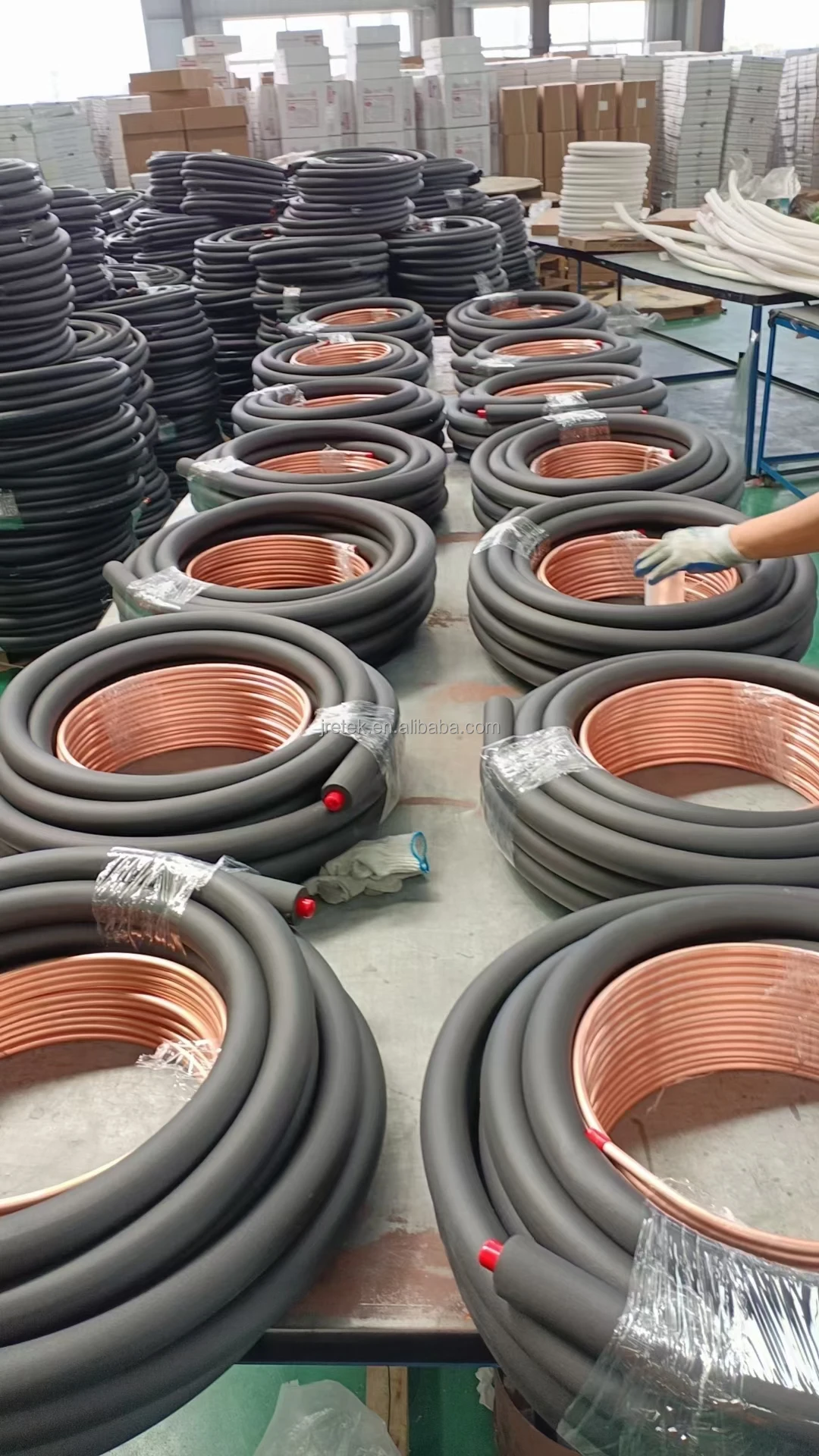 Pancake Copper Tube for Home HVAC 1/4 3/8 1/2 Insulated Air Conditioner ...