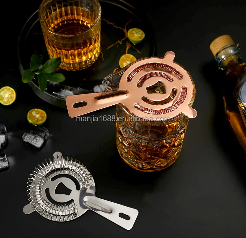 Manjia Bar Accessories Bartender Bar Filter Julep Strainer Pulp Filter ...