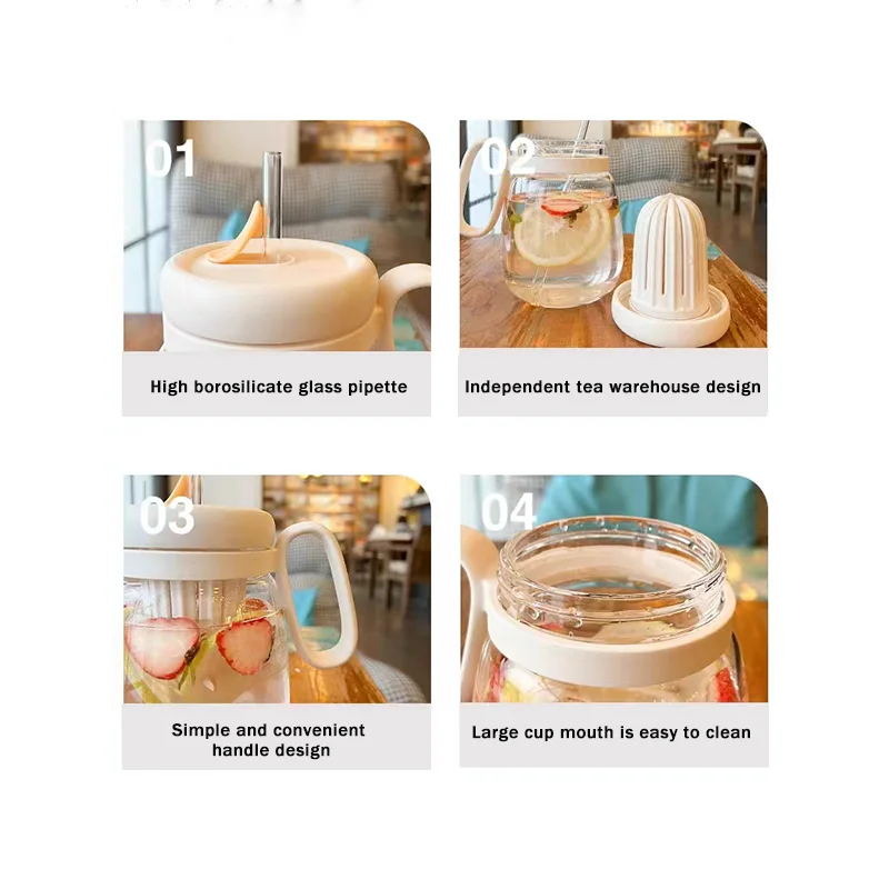 Jwt 850 Ml Tea Water Separation Cup Outdoor Campus Leisure Portable ...