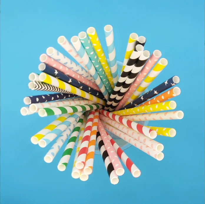 Striped Paper Drinking Straws Eco Friendly Biodegradable Wholesale ...