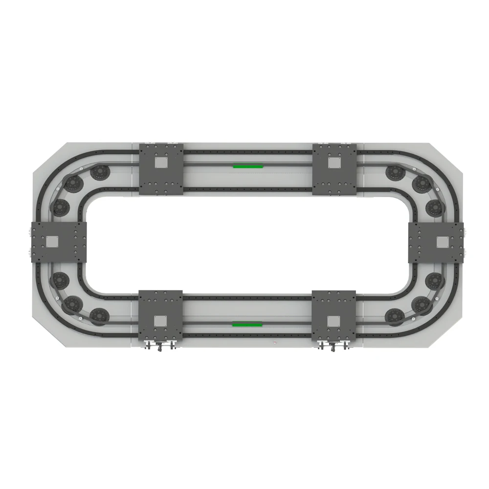 Double Track Circular Guide Rail Conveyor - Precision & Efficiency