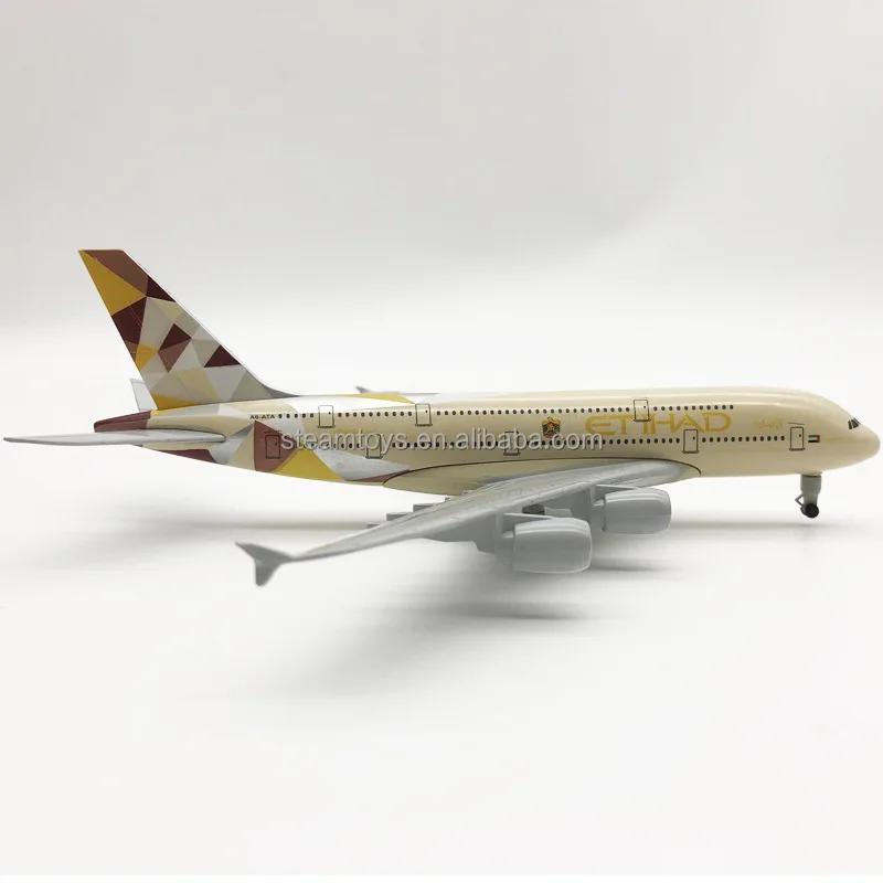 Airplane Model Etihad Airways A380 Diecast Planes 20cm Metal Model ...