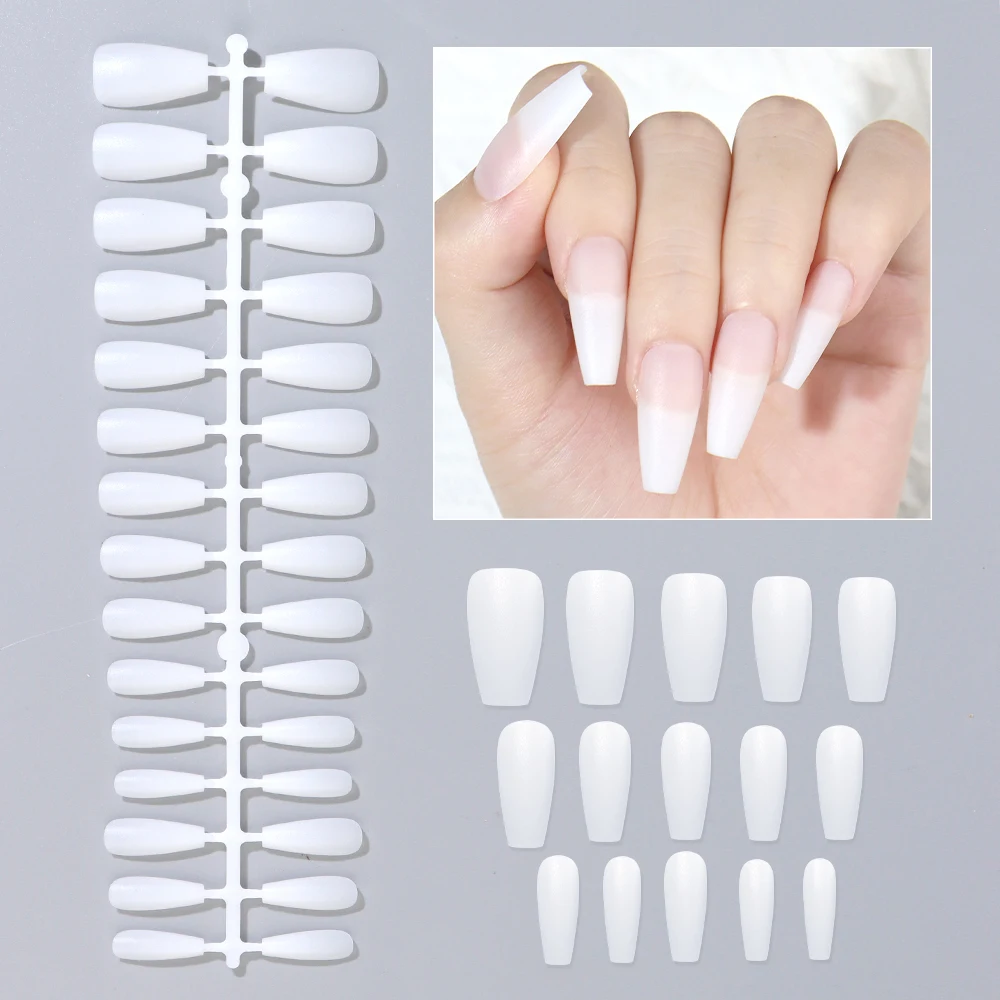 Wholesale Gel X Nail Tips Full Cover PMMA 240pcs Non-trace Coffin ...