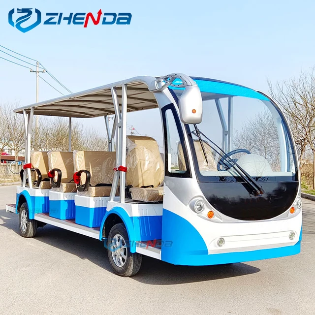 Scenic Area Reception Bus Electric Luggage Carrier Shuttle Bus Hot Sale ...