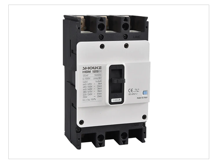 MCCB HGM 125A 3PMolded Moulded case Circuit Breaker Thermal Magnetic ...