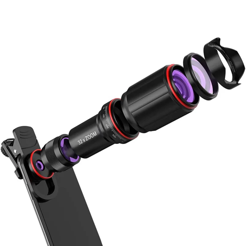 Wholesale 32x High-power Hd Telephoto Mobile Phone Lens External Mobile ...