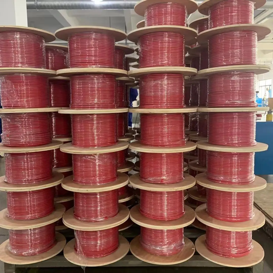 UL 14/16/18AWG 2C FPLP/FPLR Shielded Power Limited Red Fire Alarm Cable ...