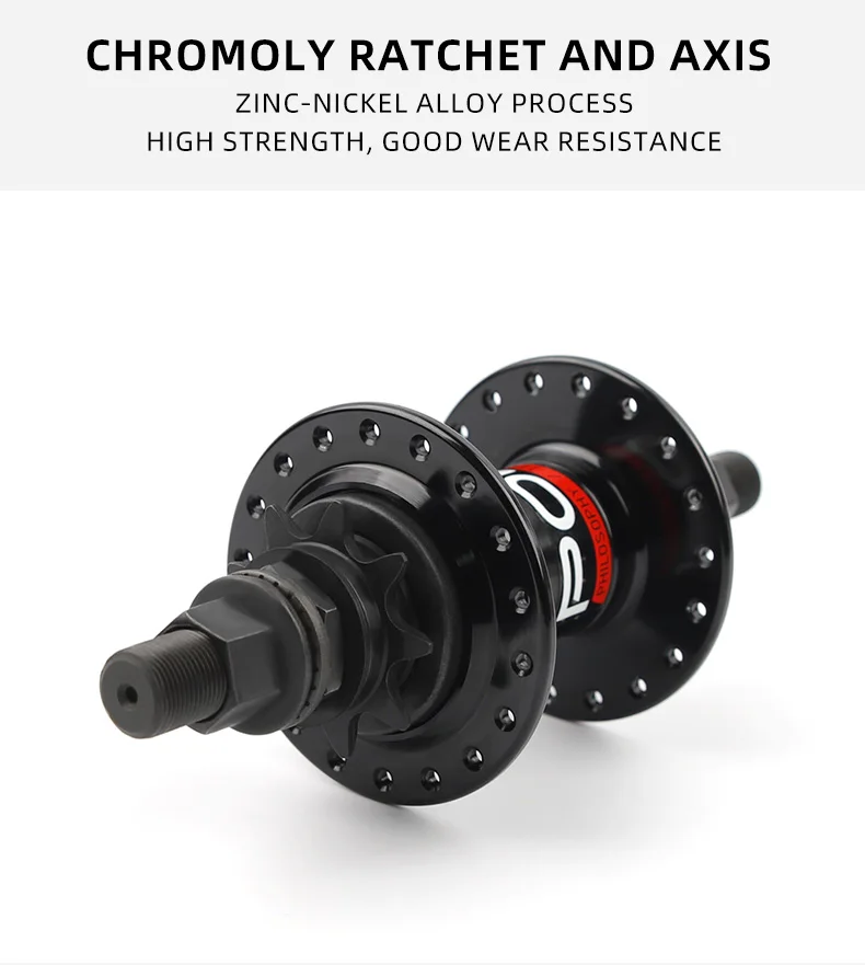 POLSO BH016 Bmx Hub Alloy Bmx Rear Hub 9T Cog 14mm Axle sealed Bearings ...