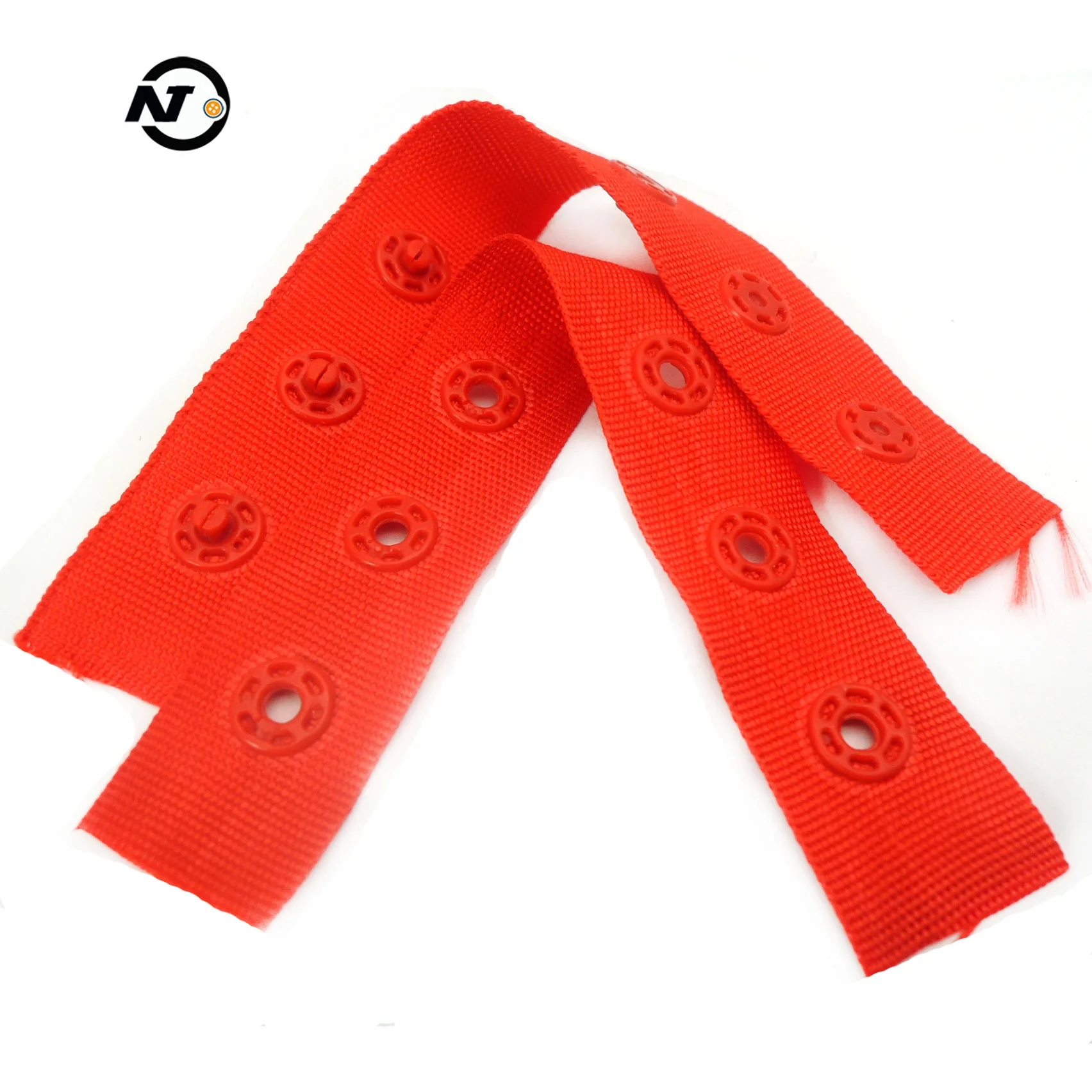 25mm X 75mm Plastic Snap Fastener Tape,Red Color Snap Ribbon Tape - Buy ...