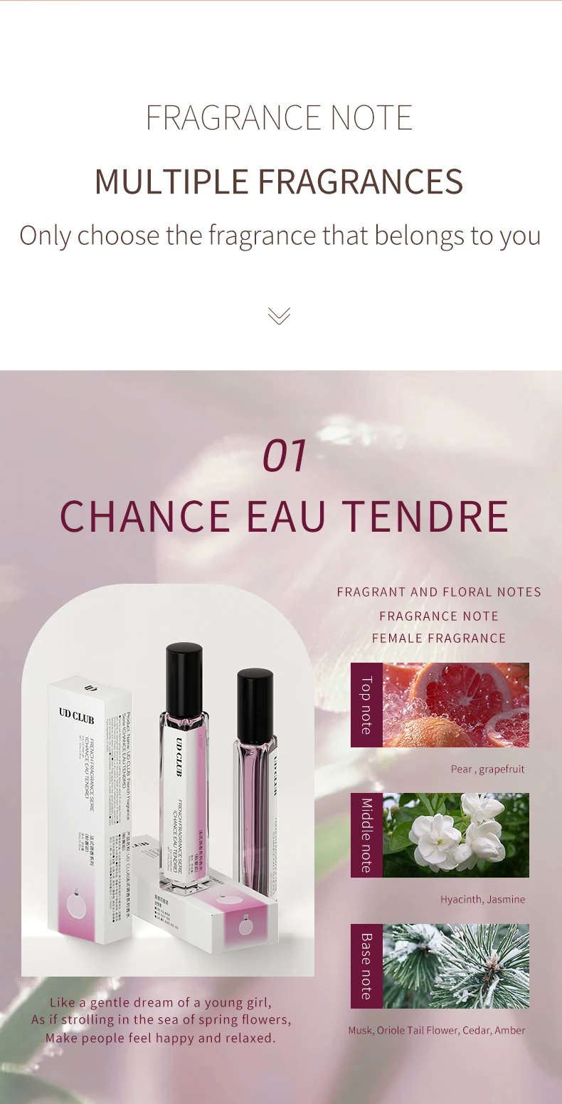 Wholesale UD CLUB French Perfume Series Perfume Spray Long Lasting ...