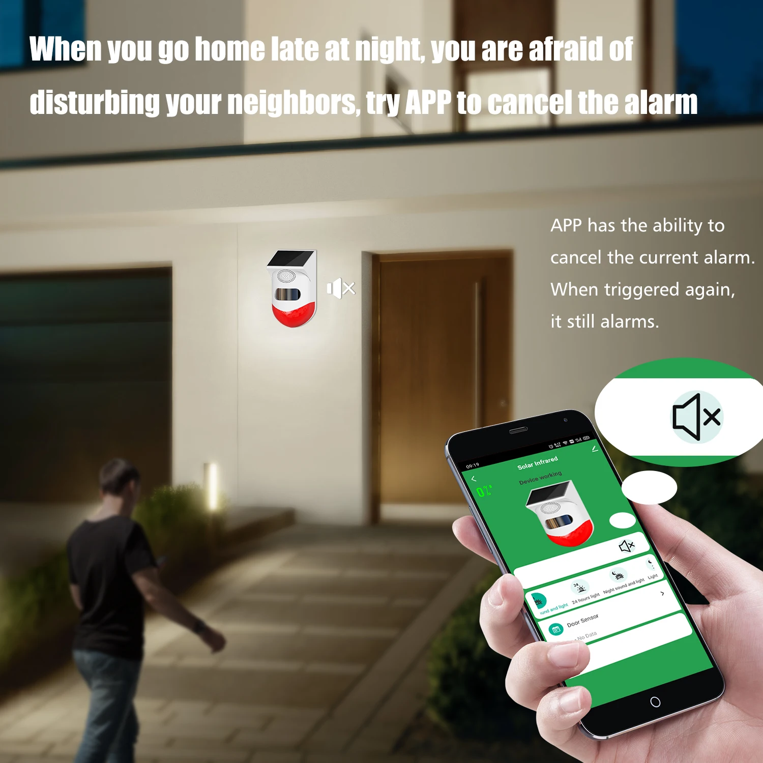 Tuya Smart Wifi Solar Siren Outdoor Wireless Pir Anti Theft Alarm ...