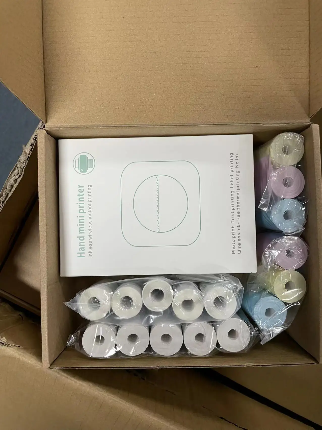 58mm Photo Mobile Thermal Receipt Mini Portable Label Printer Kids Gift ...