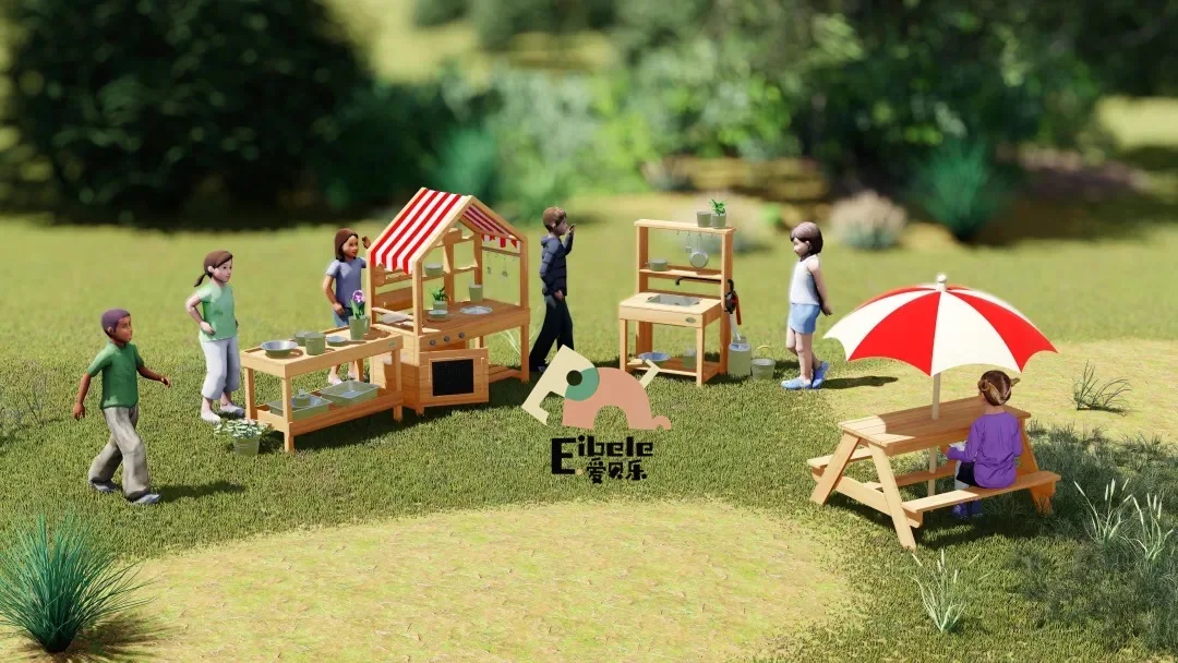 Eibele Kids’ Outdoor Classroom Furniture Set for Preschool