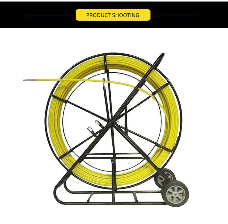11mm * 300m Fiber Optic Cable Reel Glass Fiber Optic Cable Push Rod ...