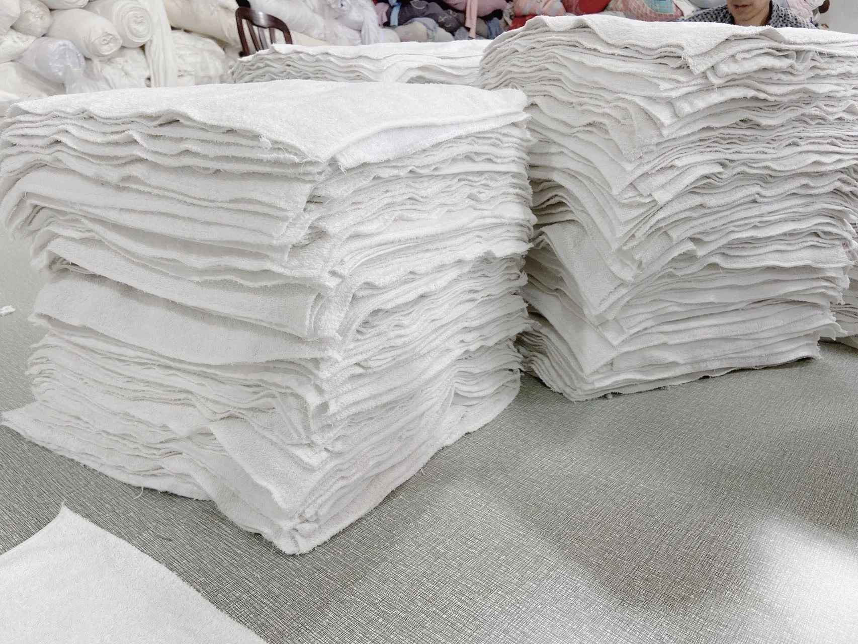 Support Customization Textile Waste Cotton White Cotton Rags Towel 100% ...