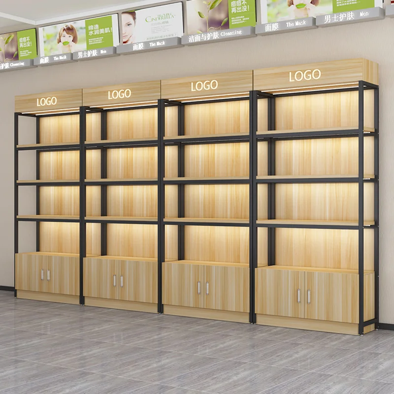 Wooden Single Side Display Shelf Jewelry Shelf Phone Accessories ...