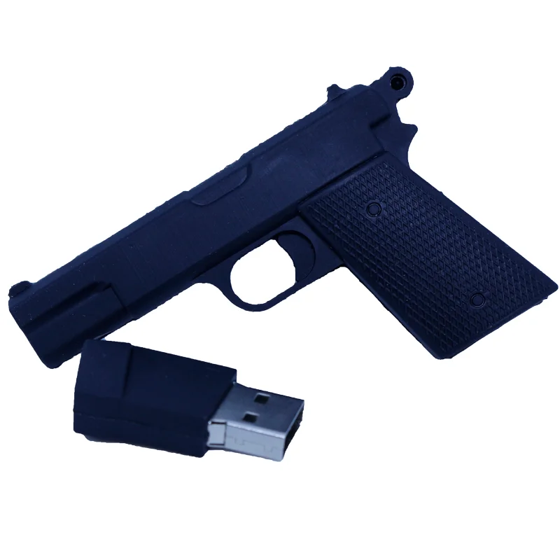 Custom PVC 3D Toy Gun Shape USB Flash Drive - 19g