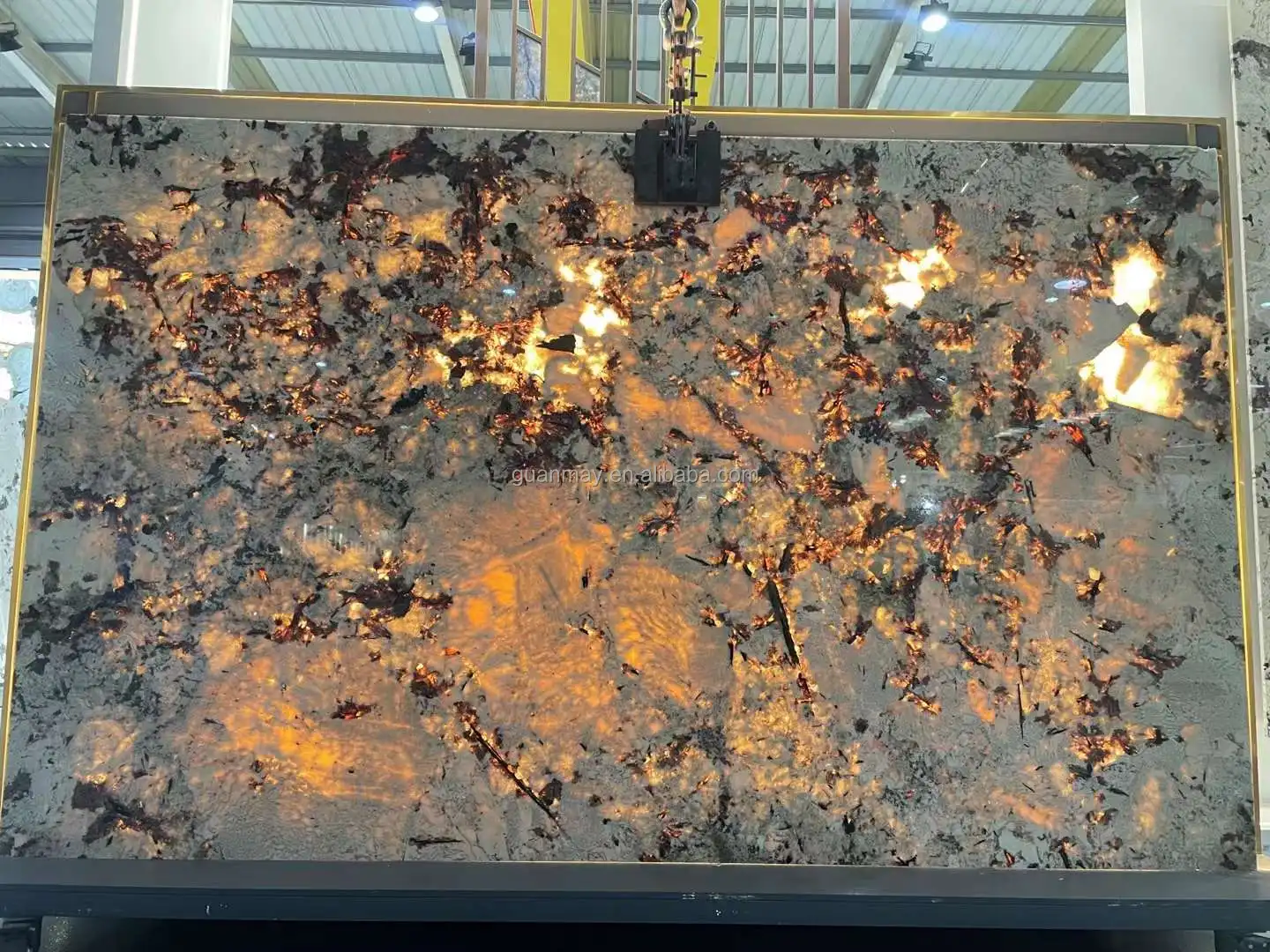 Backlit Onyx Pandora White Marble Slab - Patagonia Marble