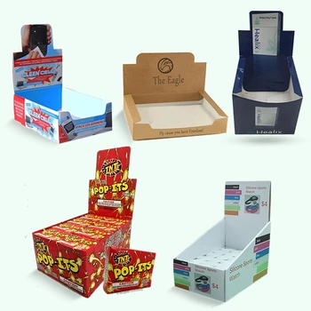 Custom Retail Paper Shelf Ready Display Packaging Box Pos Cardboard ...