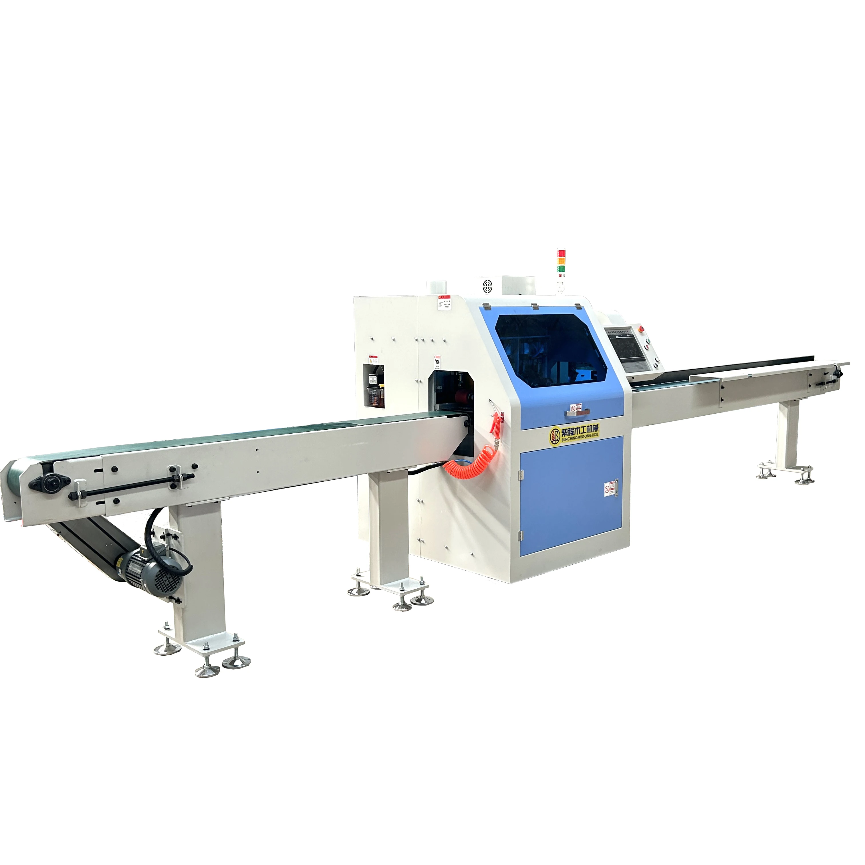 Throughfeed Optimising Crosscutting Saw - Automatic Wood Cutting Machine