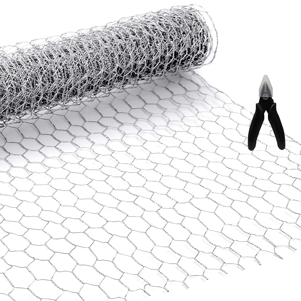 Chicken Wire Netting Galvanized Hexagonal Poultry Netting Fence Wire ...