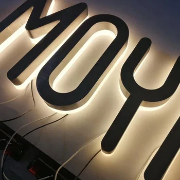 Custom Shop Front Store Roof Restaurant Outdoor Acrylic Metal Logos ...