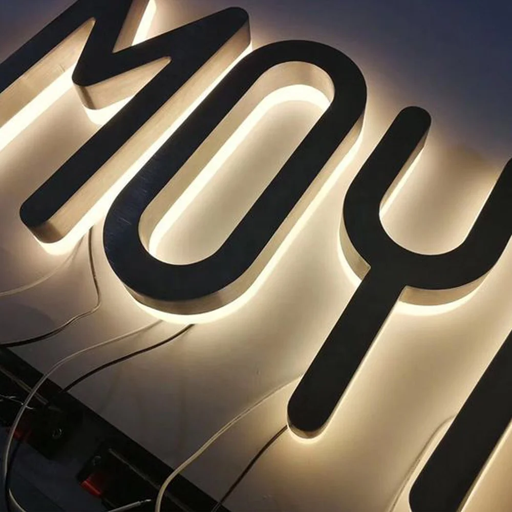 Custom Shop Front Store Roof Restaurant Outdoor Acrylic Metal Logos ...