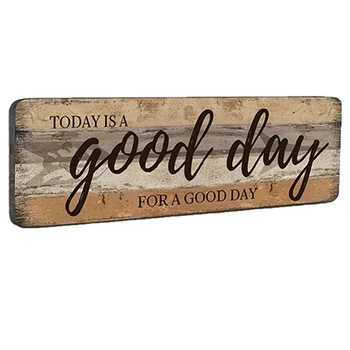 Customized Vintage Rustic Wood Decorative Hanging Wood Wall Plaque Sign ...