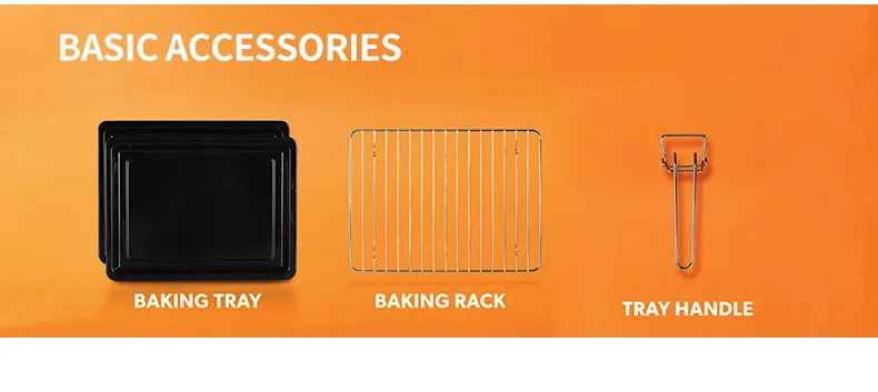 28L Portable Table Benchtop Home Baking Pizza Oven Stove with 2 ...