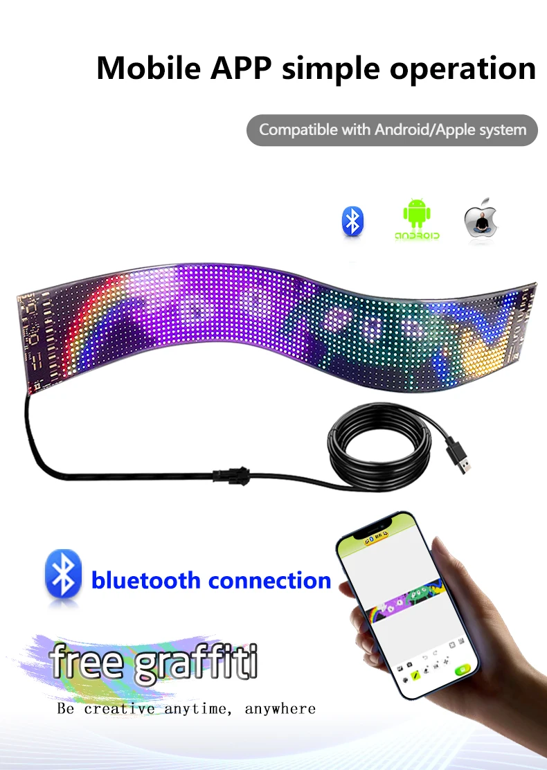 Car Message Led Board - Flexible Display for Advertising