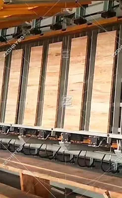 Hydraulic Rotary Composer Wood Clamp Carrier Press Machine