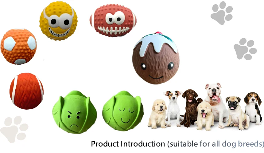 Pudding Model Pet Toy Balls Latex Products Large,Medium And Small Sizes ...