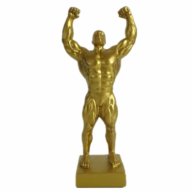Resin gold Men's victory pose Bodybuilding statue Trophy| Alibaba.com