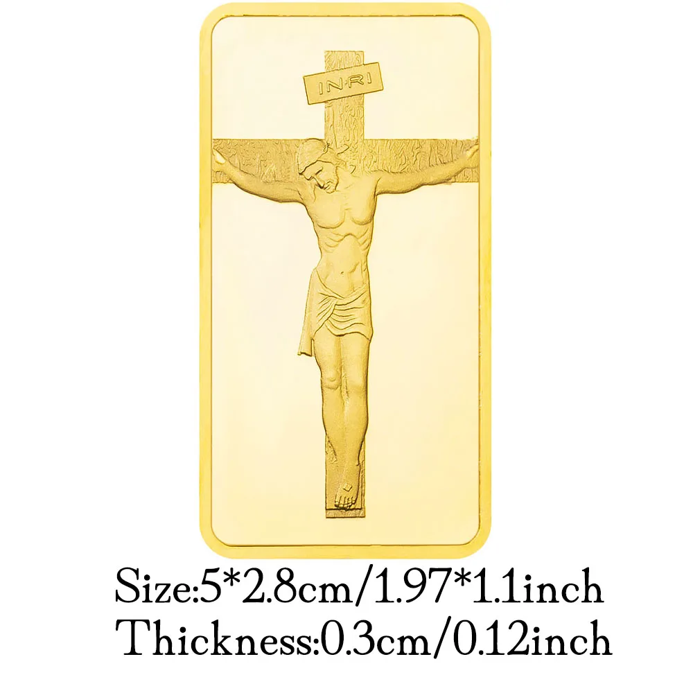 Jesus Bar Station Of The Cross Passion Souvenir Comemmorative Coin Bust ...